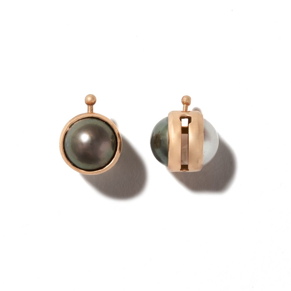 Drop Lozenge with Pearl and Black Pearl – Marla Aaron