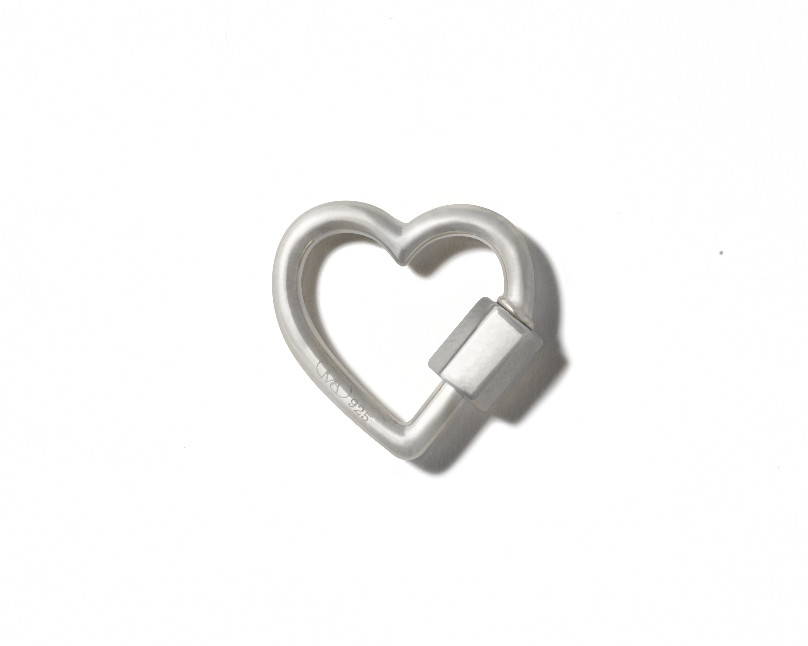 Sterling Silver Lock Heart Charm | Marla Aaron