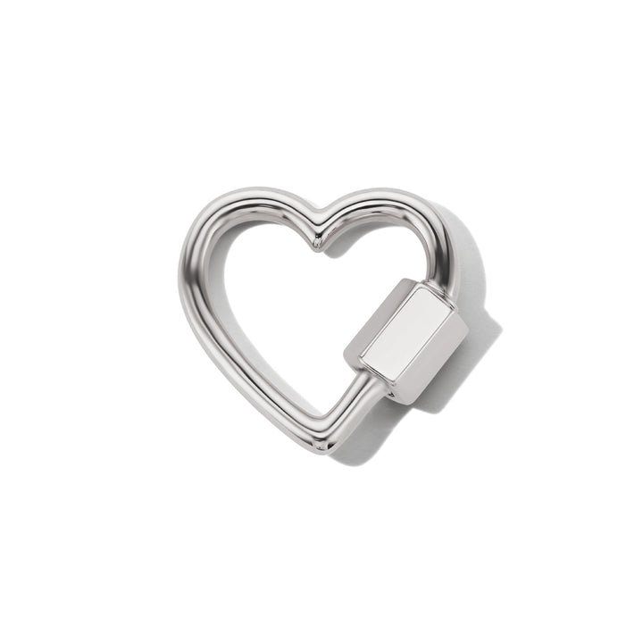 Sterling Silver Lock Heart Charm | Marla Aaron