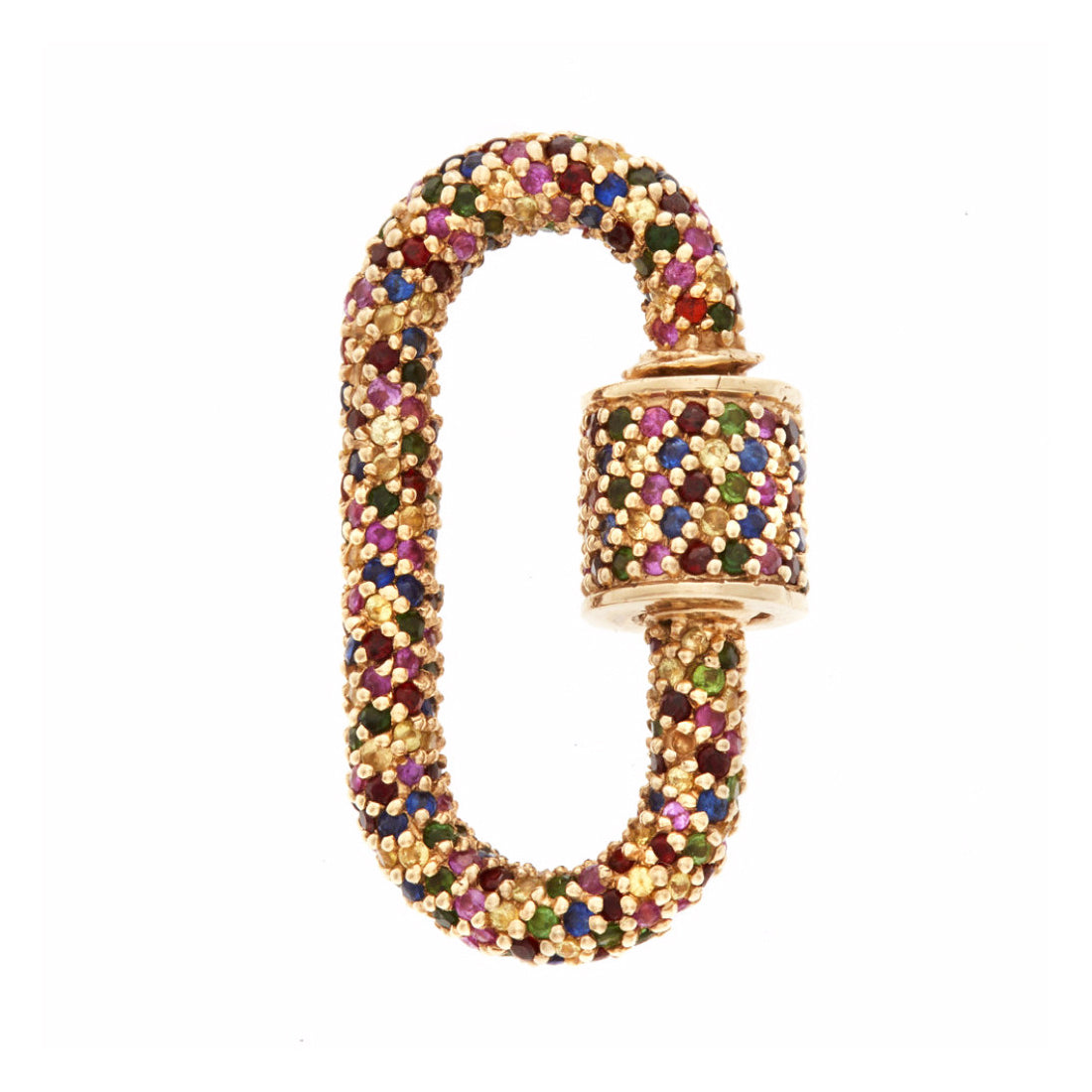 Multicolor Sapphire Pendant Lock | Marla Aaron