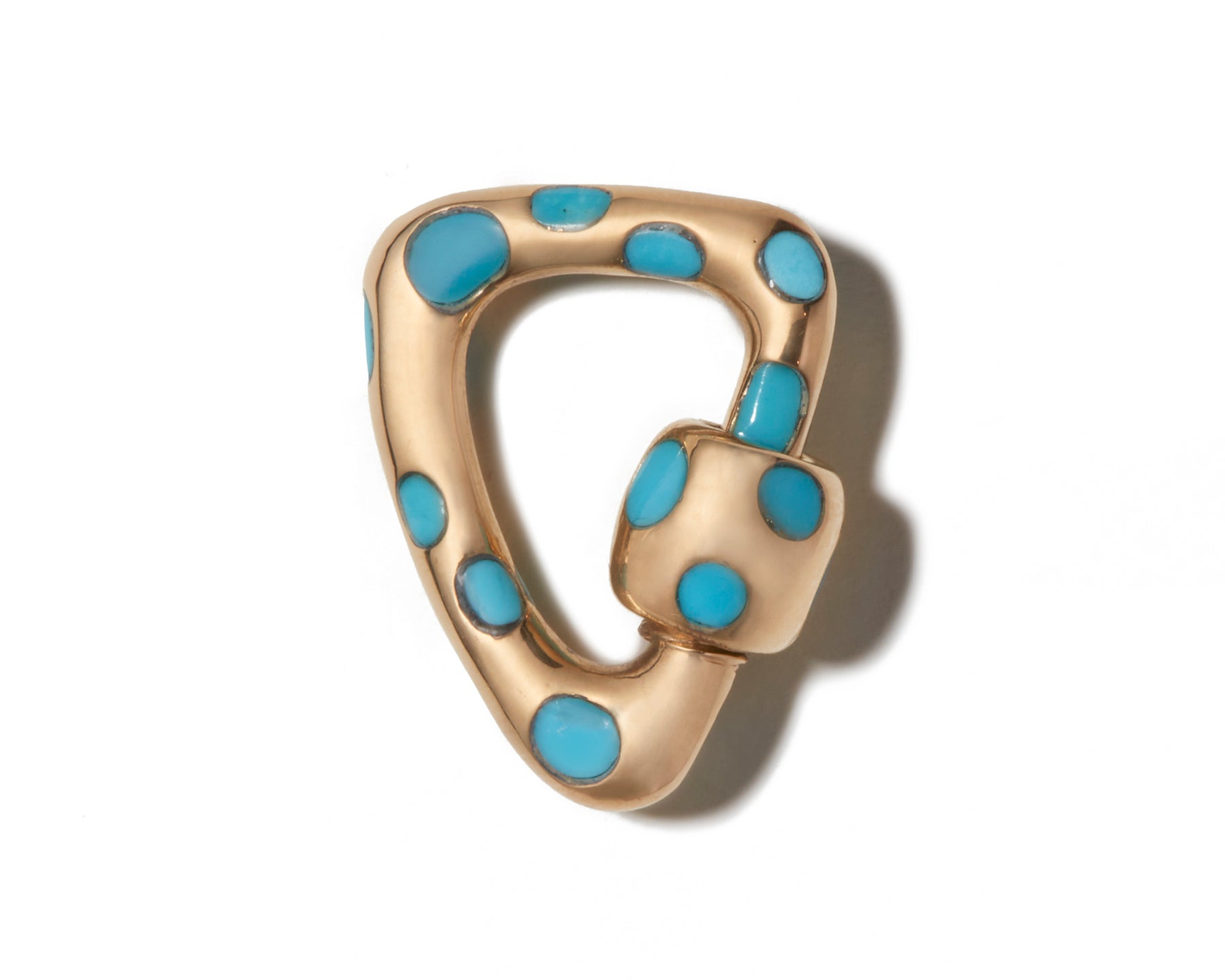 Free Form Inlay Lock with Turquoise – Marla Aaron