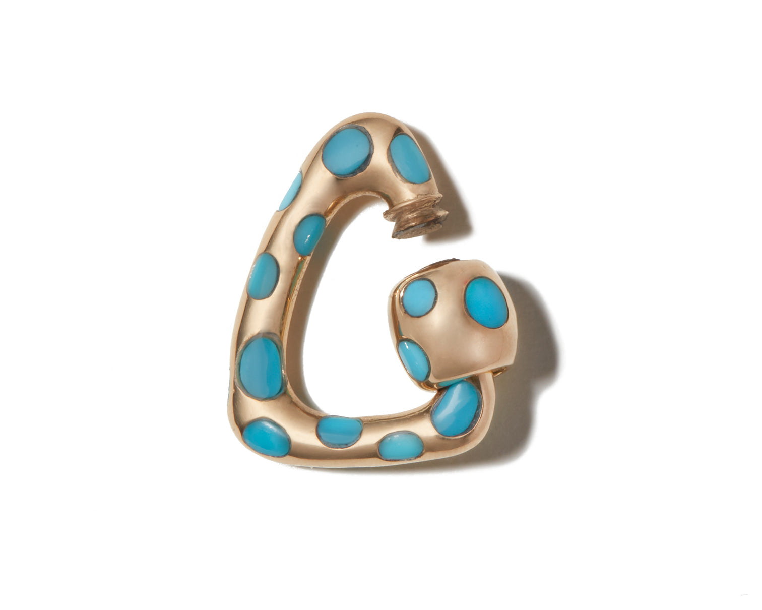 Free Form Inlay Lock with Turquoise – Marla Aaron