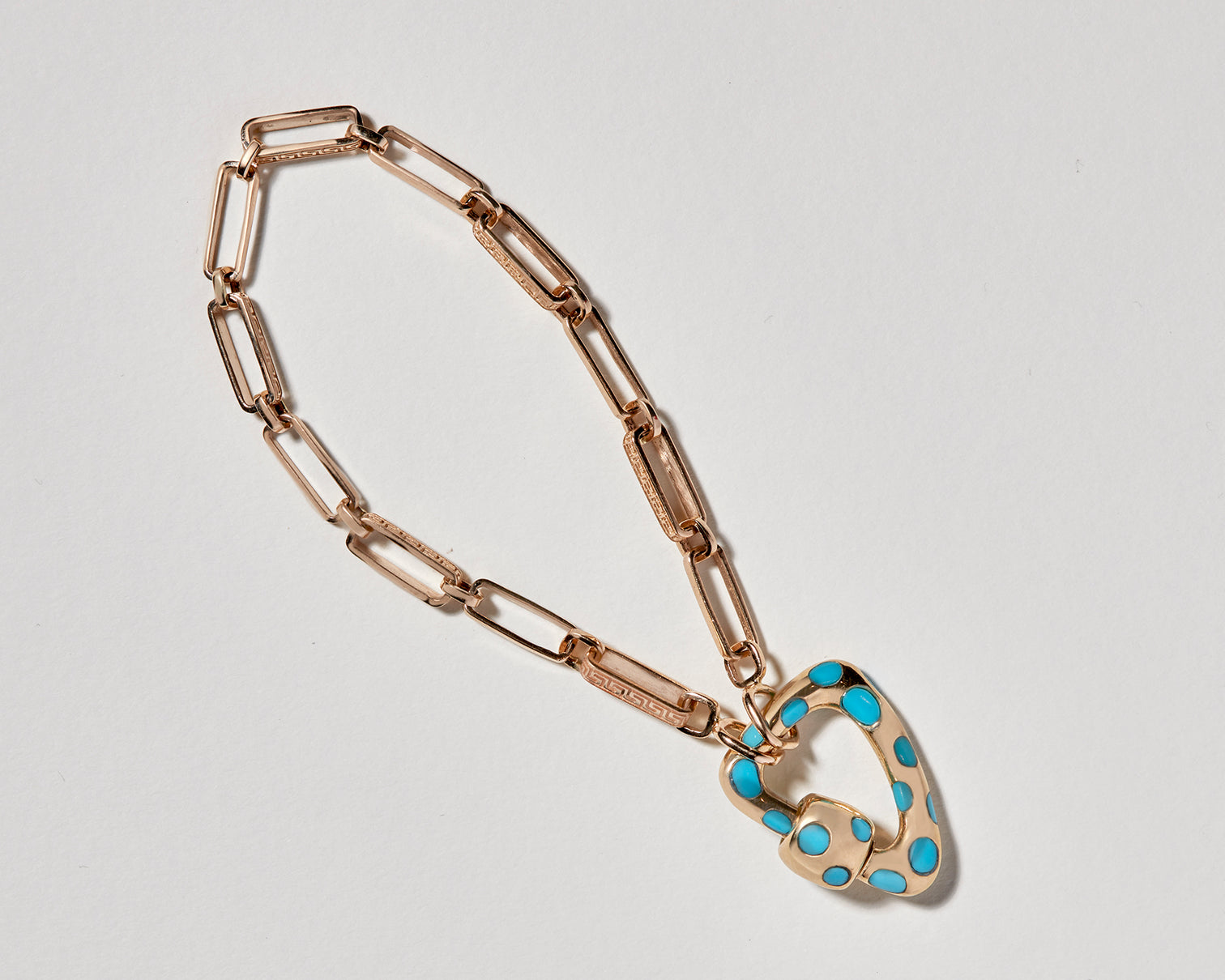 Free Form Inlay Lock with Turquoise – Marla Aaron