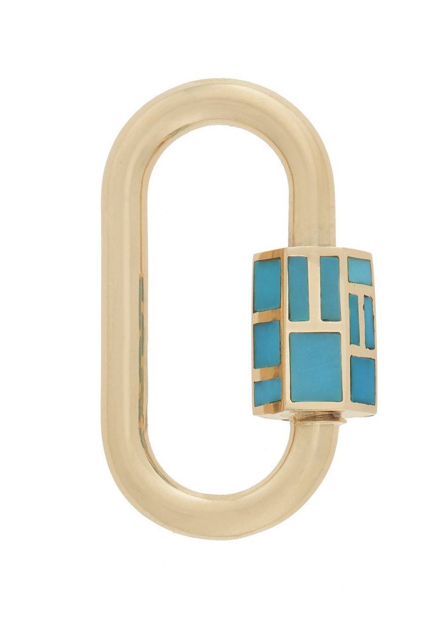 Phyllis Inlay Lock with Turquoise – Marla Aaron