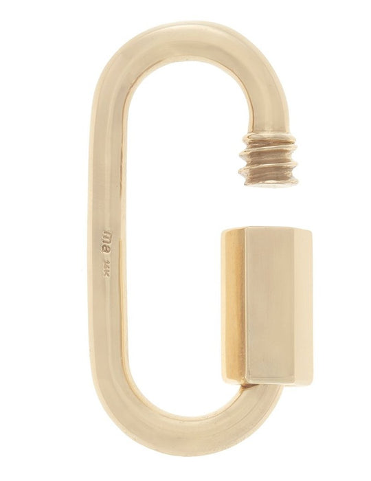 Large 14K Solid Gold Lock Pendant | Marla Aaron